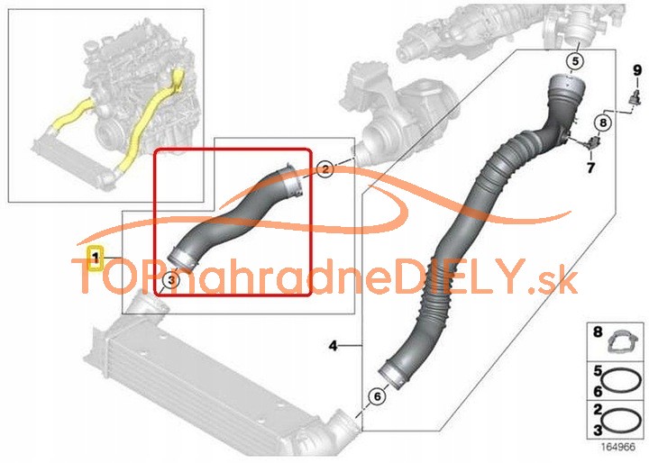 Tlaková Hadica, Intercooler BMW rad1 E81 11617797480